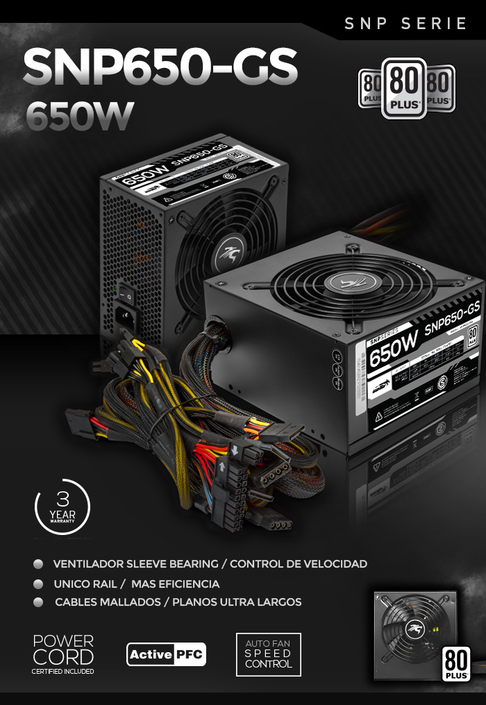 Sentey :: SNP 650 Watts SNP650-GS