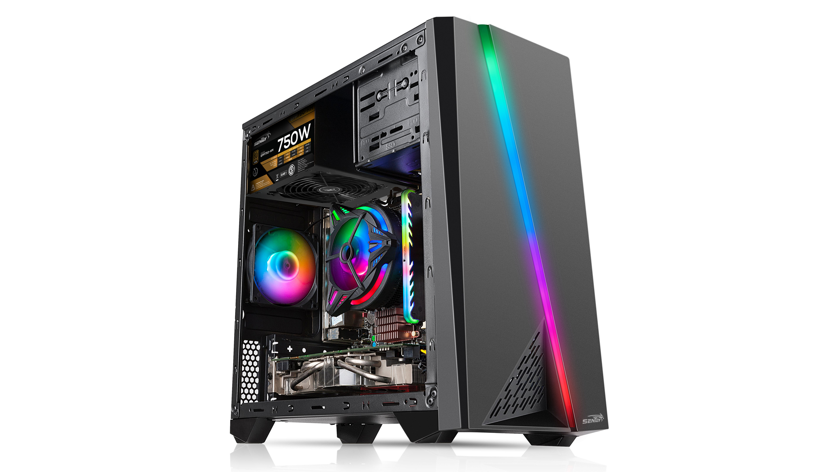 Sentey :: GABINETE Sentey F10 Rainbow F10