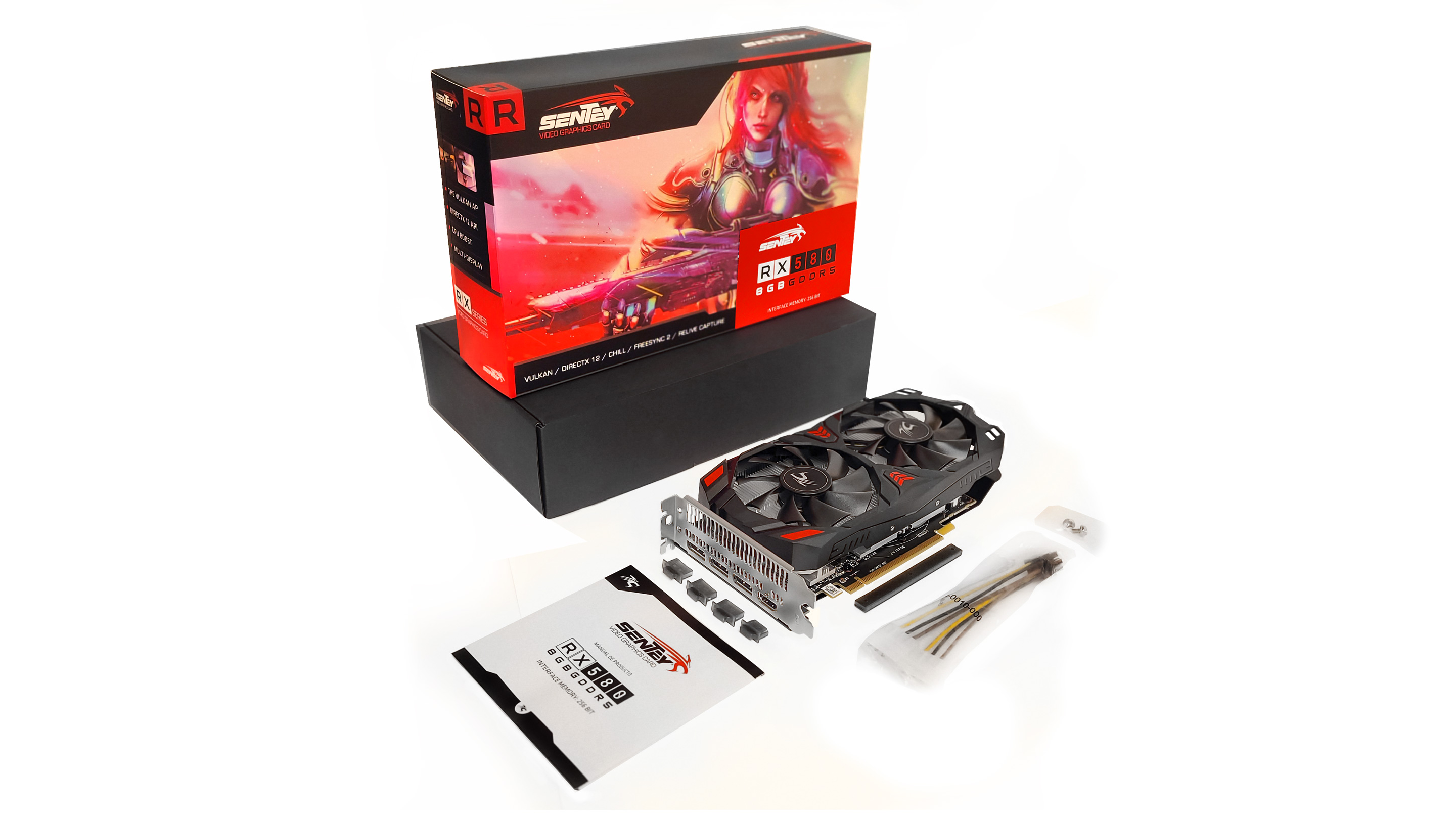 Sentey :: RX Radeon 580 8GB GDDR5 Dvi DisplayPort X3 HDMI RX 580 8GB DP3