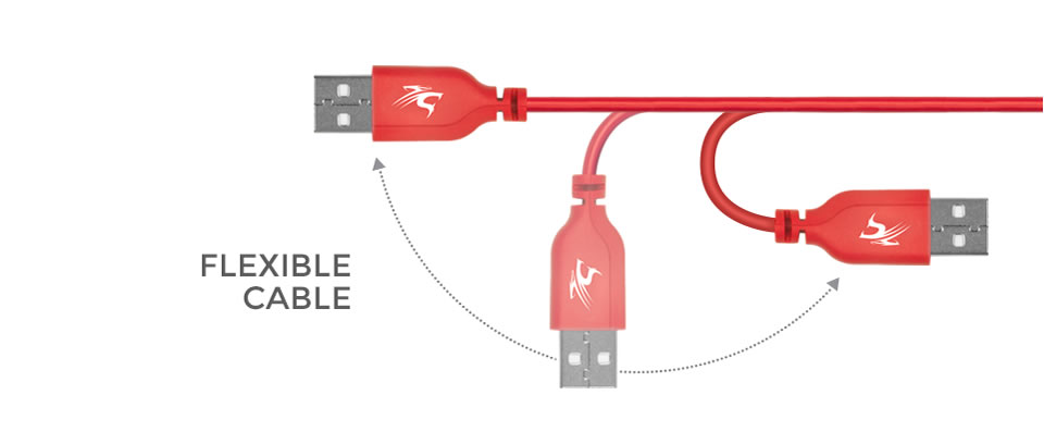 Sentey :: Micro USB Cable- Red LS-6703