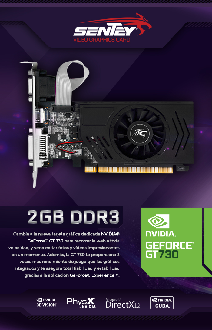Sentey :: Nvidia GT730 2GB DDR3 GT730 2GB DDR3
